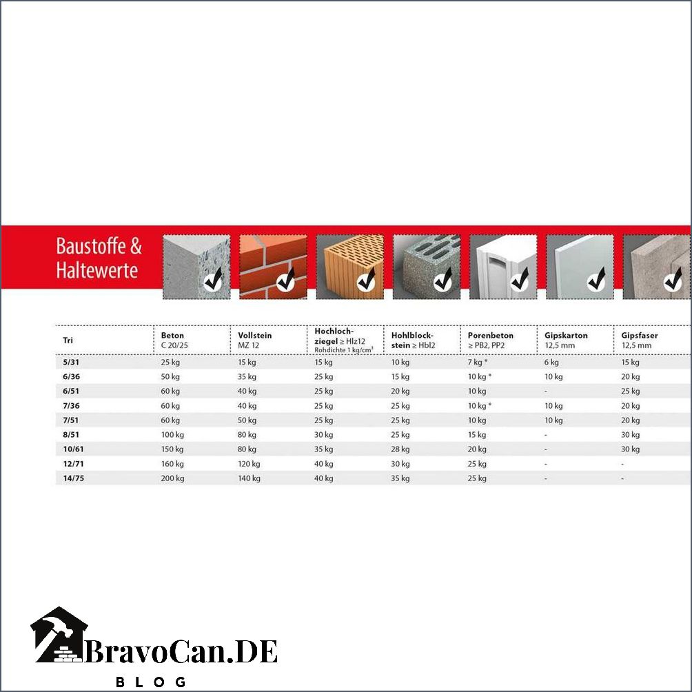10 Dübel welche Schraube Tipps und Empfehlungen – Bravocan.DE