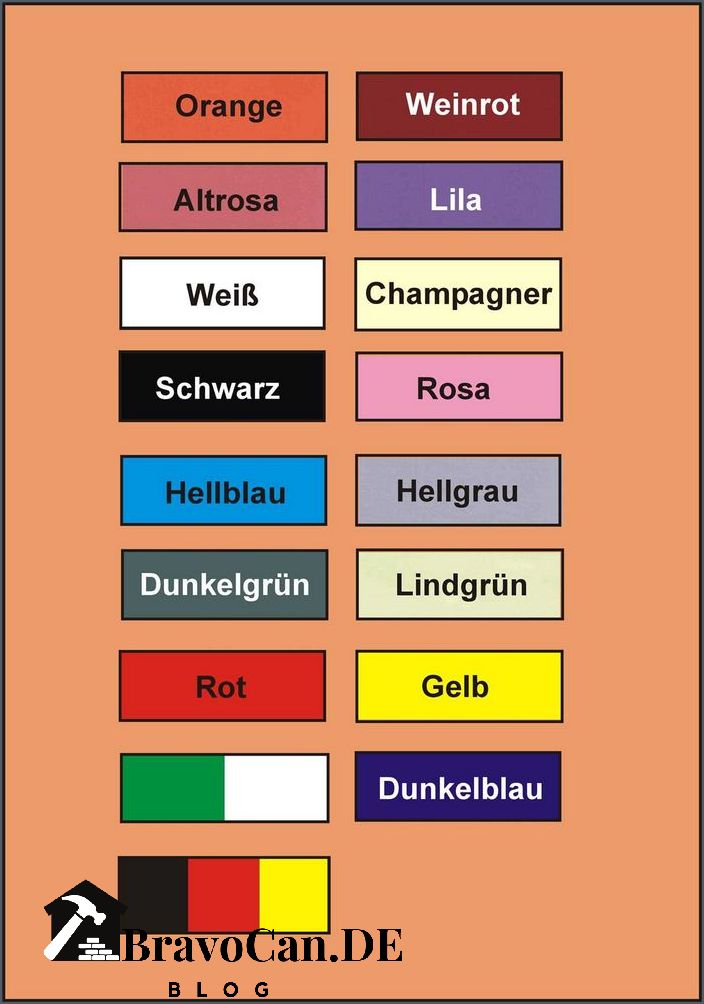 Schleifen Farben Bedeutung Deutsch