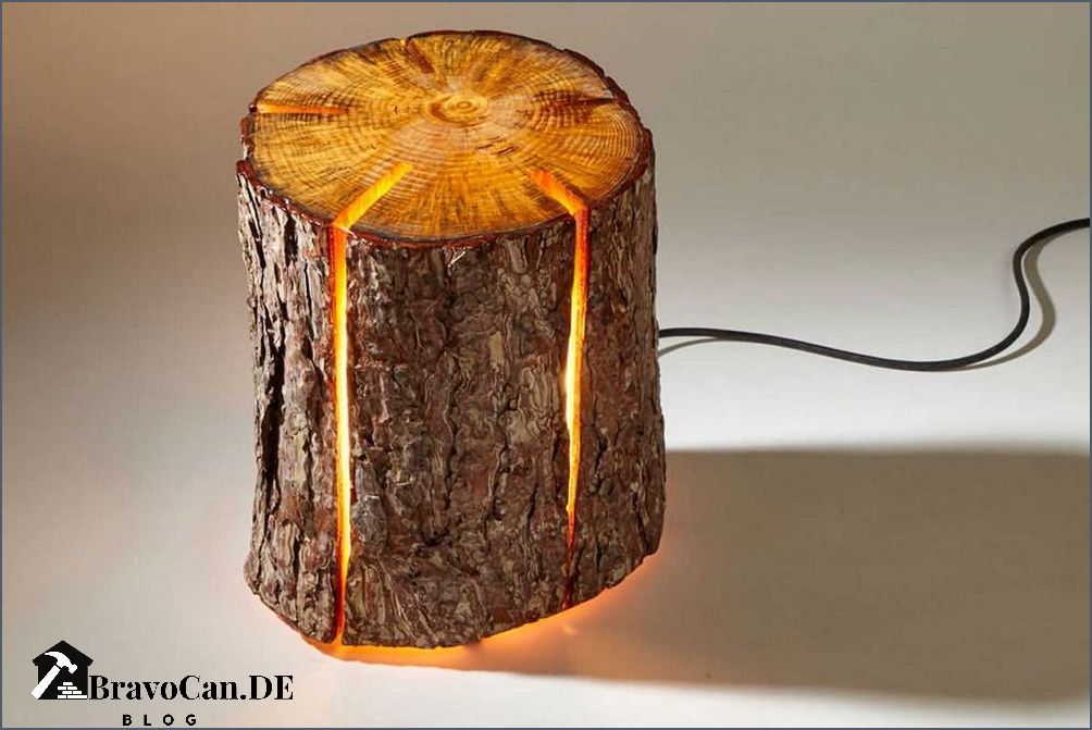 Wunderschne Baumstamm Lampe Hngend Fotos