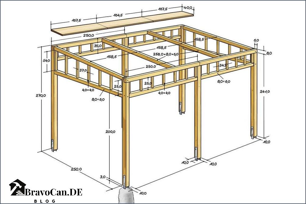 Bauplan Terrassenuberdachung Zeichnung Pdf