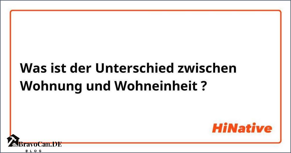 Was Ist Eine Wohneinheit