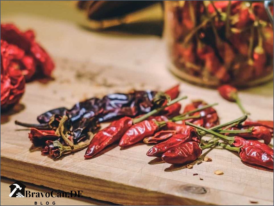 Chilis Trocknen In Der Wohnung