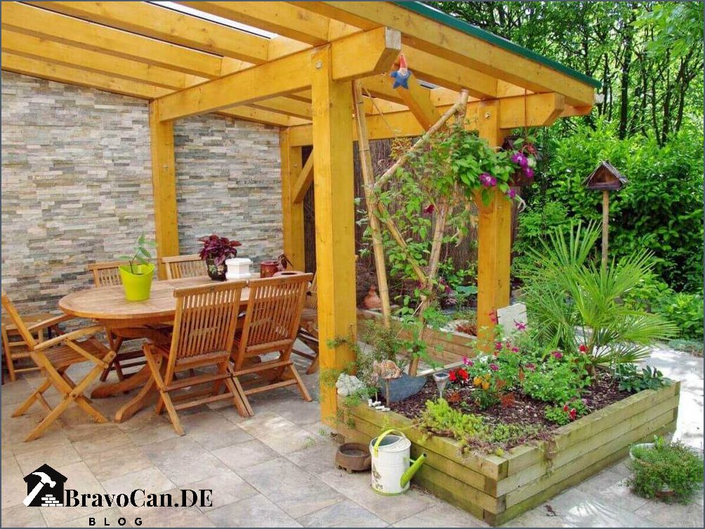 Verwunderlich Pergola Bauen Holz Bilder
