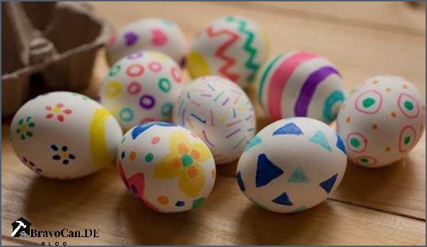 Eier mit Filzstift bemalen Kreative Ostereiergestaltung – Bravocan.DE