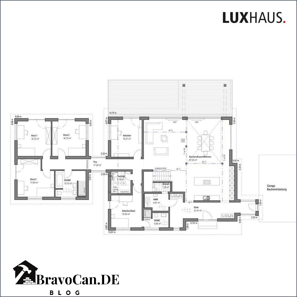 Haus 300 Qm Wohnflache Grundriss