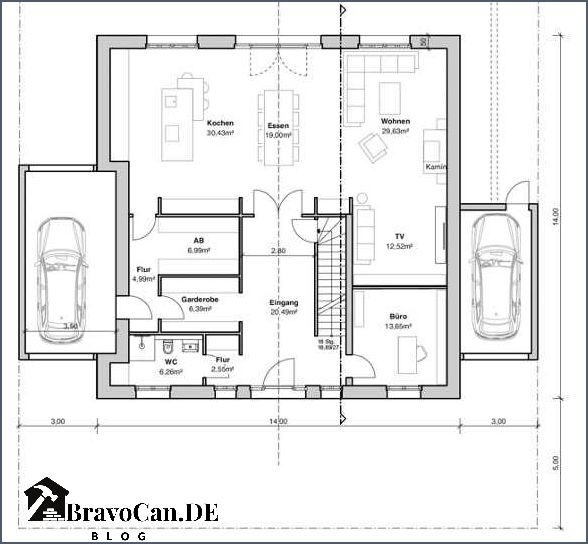 Haus 300 Qm Wohnflache Grundriss