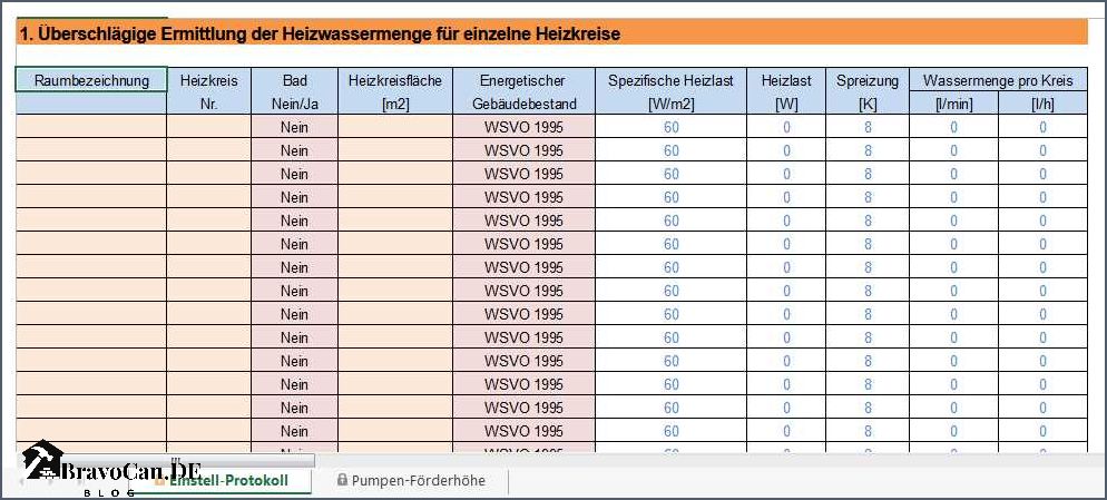 Heizkorper Berechnen Tabelle Pdf
