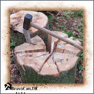 Holz spalten mit Keil Tipps und Tricks für effizientes Holzhacken ...