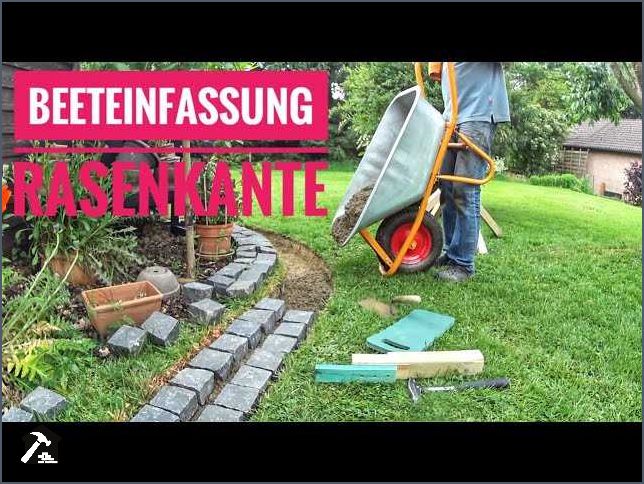 Beeteinfassung Naturstein Anleitung