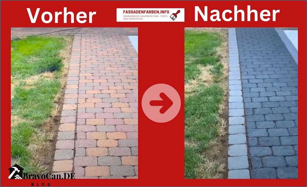 Pflastersteine Streichen Vorher Nachher