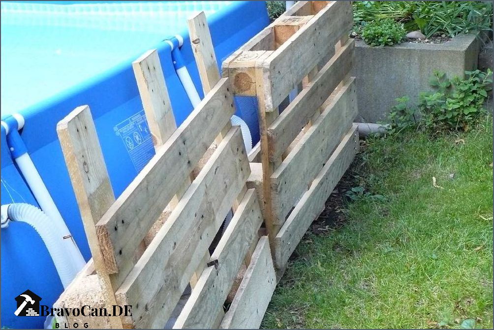Pool verkleiden mit Paletten Ideen und Anleitungen – Bravocan.DE