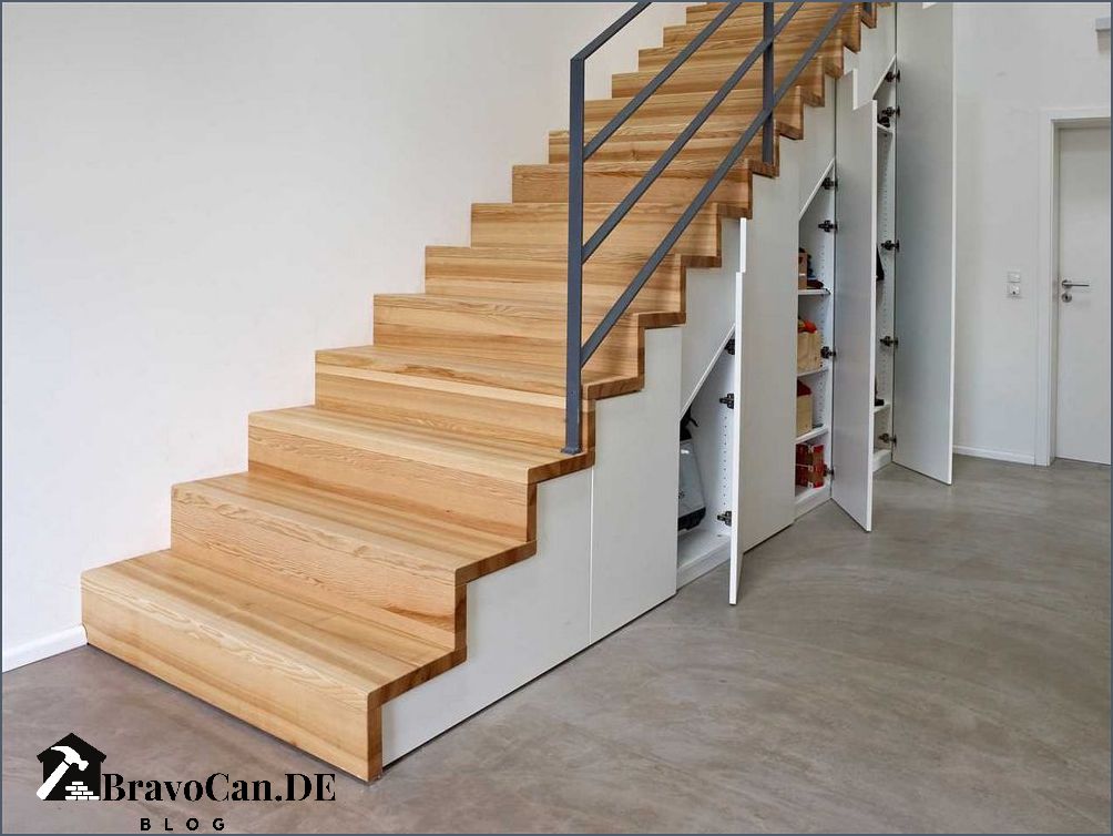 Geschlossene Treppe mit Stauraum Platzsparend und funktional – Bravocan.DE