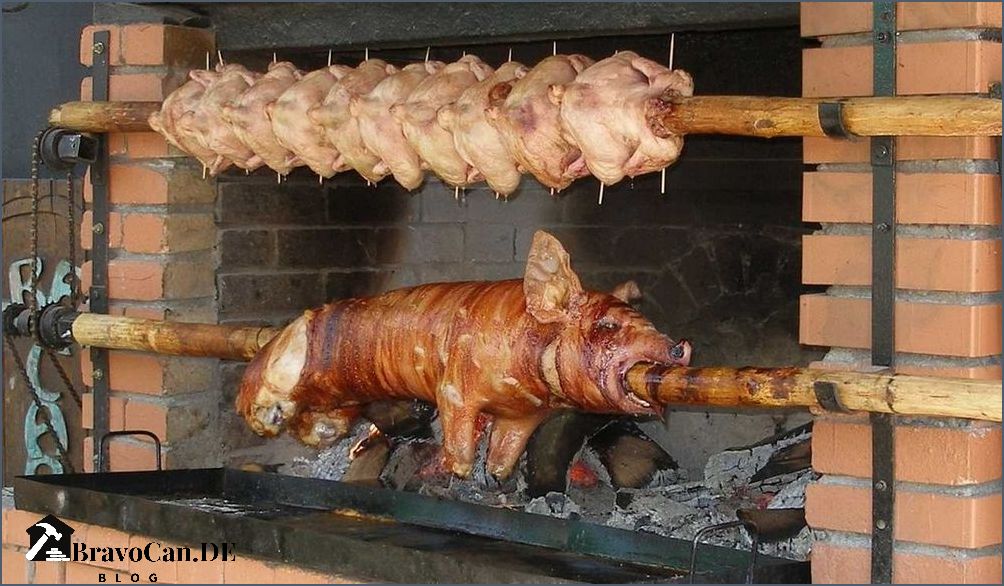 Spanferkel am Spieß – Traditionelle deutsche Spezialität – Bravocan.DE
