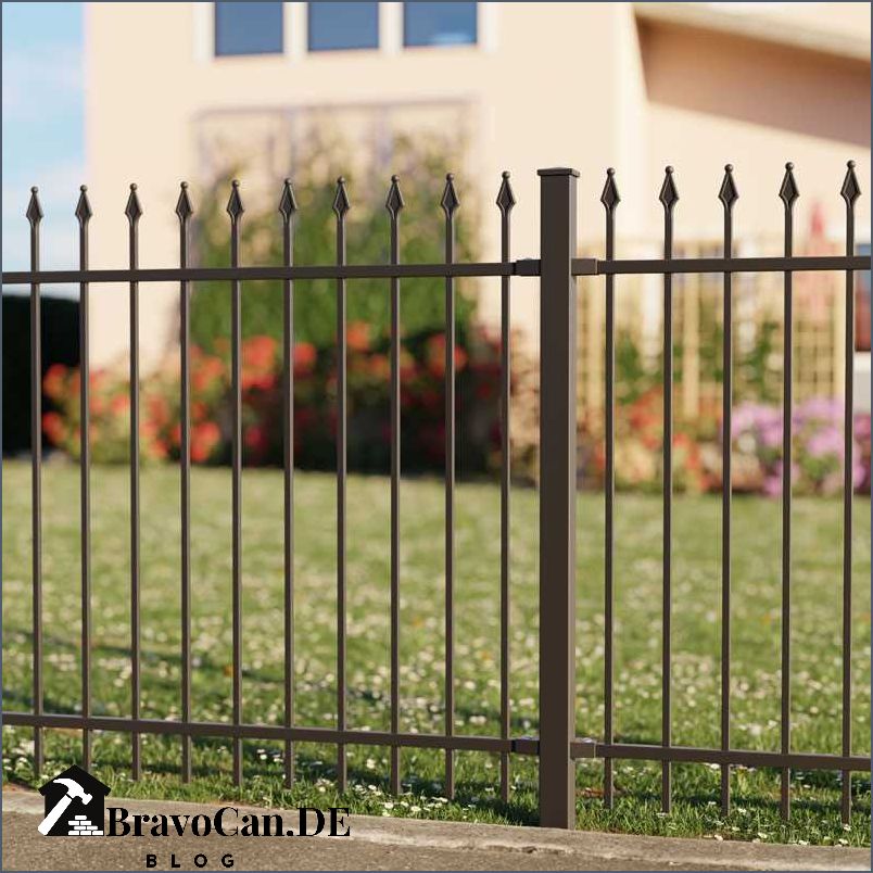 Gartenzaun Metall Anthrazit
